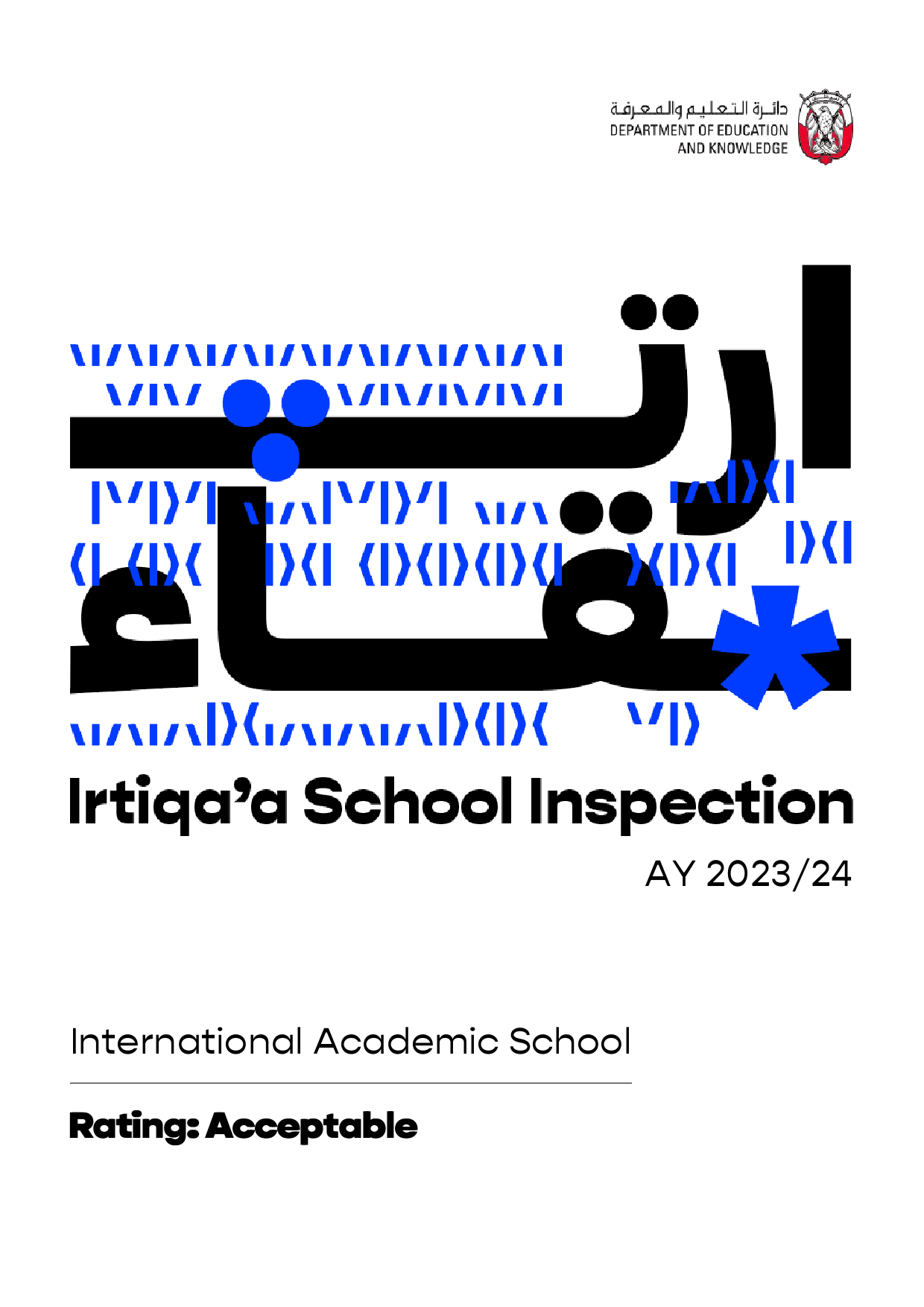 International Academic School Abu Dhabi Inspection Report ...