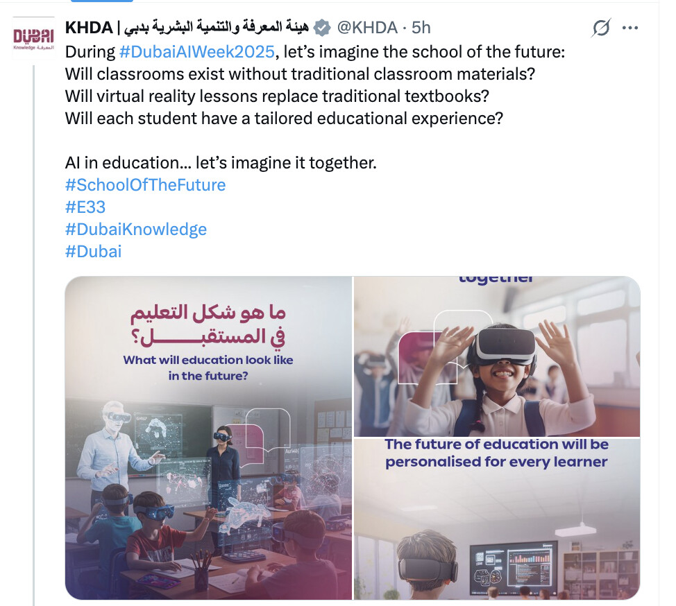 Dubai AI Week 2025: KHDA and Schools Explore the Future of Education