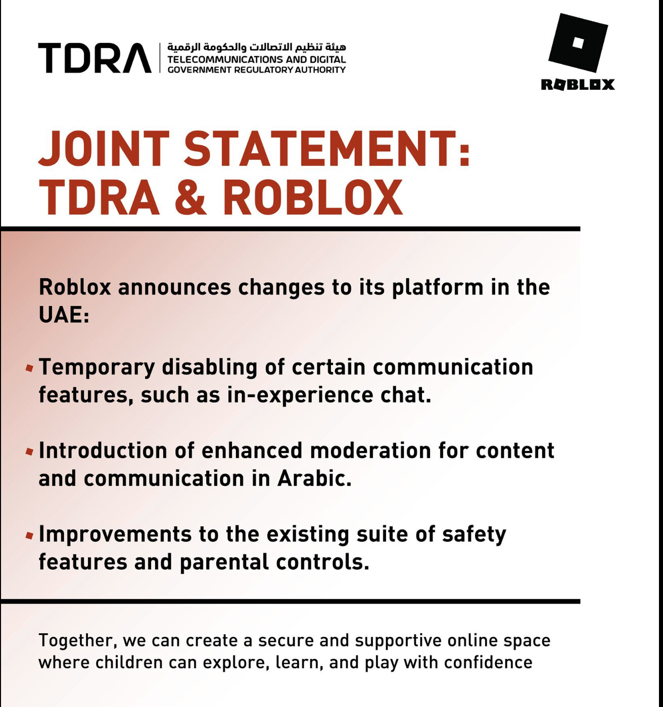 Roblox Turns Off Chat Features in UAE For Safer Gaming